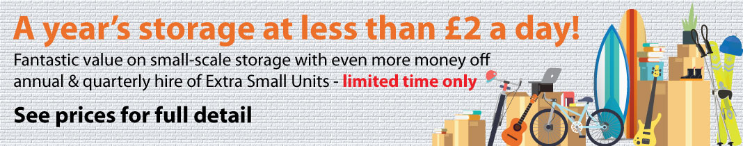 Choose from our range of storage unit sizes - Eversley Storage